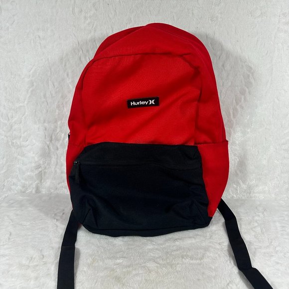 Hurley | Bags | Hurley Aerial Essentials Backpack Color Block Redblack ...
